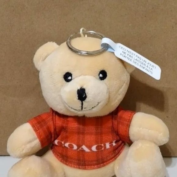 Coach | Accessories | New Coach Furry Teddy Bear Keychain | Poshmark